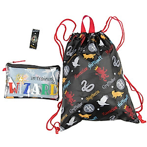 Harry Potter Kids Backpack Wizard In Training 5PC 16" Hogwarts School Combo Set
