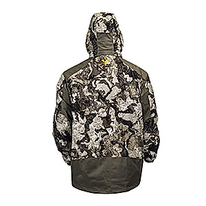 HOT SHOT Men’s 3-in-1 Insulated Veil-Cervidae Camo Hunting Parka, Waterproof, Removable Hood, Year Round Versatility, Large