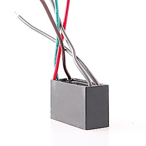 CNCYEAH Ceiling Fan Capacitor 1PCS 4uf+4uf+2.5uf 250V/300V CBB61 Start Run Ceiling Fan Capacitor 5 Wire Replacement Parts