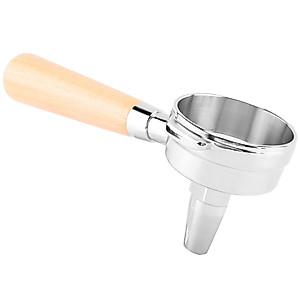 Jkjhbhged Tea Portafilter with Wooden Handle and Suit 58mm Coffee Machine/Teapresso Portafilter/Design for Tea Bag & Broken Tea