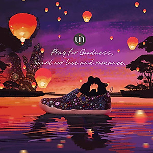 UIN Women's Slip ons Travel Shoes Casual Painted Canvas Walking Flats Pray for Goodness (40)