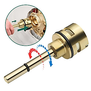 RP51919 6-Setting Diverter Cartridge with Extension Kit for Delta Faucet Valve Body R11000 and R22000, Faucet Replacement Part, Brass & No Leakage