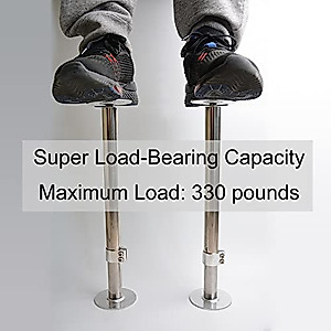 Goyappin ST-2 Undermount Sink Mounting Brackets Stainless Steel Sink Legs Adjustable Sink Support Brackets，Installation and Repair System Kit for Kitchen Sink (2 Pack, Height: 15.7-26.8 inch)