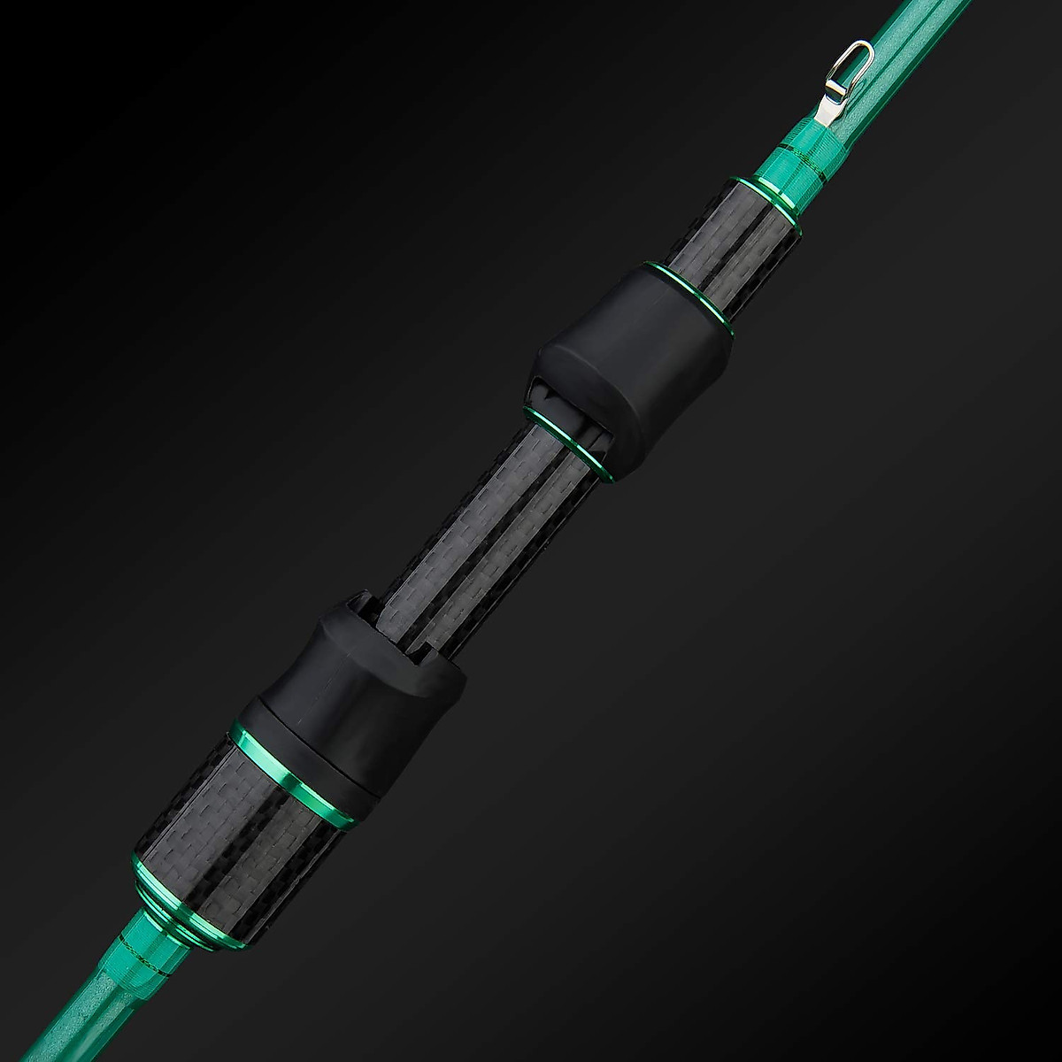 BERRYPRO Ultralight Spinning Fishing Rod, Travel Spinning Rod with Solid Carbon Tip Fast Action(6', 6'6'',7',7'6'') (7'-Ultra Light-2pc)