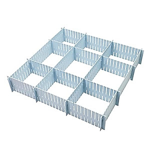 TJLSS Adjustable Plastic Drawer Divider DIY Storage Shelves Household Free Combination Partition Board Space-saving Division Tools ( Color : D )