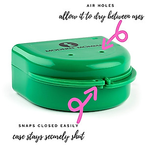 Nipple Shield Case, Pacifier Case, for Nipple Shields and Breast Shields, Pacifier Holder, Nursing Case, Good for Diaper Bag, Purse, Travel, BPA Free, Durable, Made in The USA (Green)