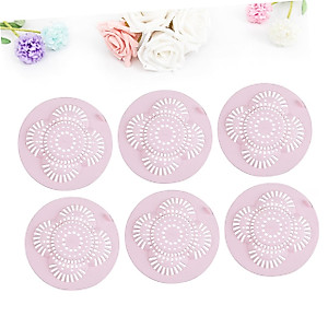 WOONEKY 6pcs Toilet Sink Cover Filter Stainless Soap Dispenser for Kitchen Sink Garbage Disposer Sink Strainers Strainer for Sink Bathtub Stopper Kitchen+Sink Toilet Float Blush Pink