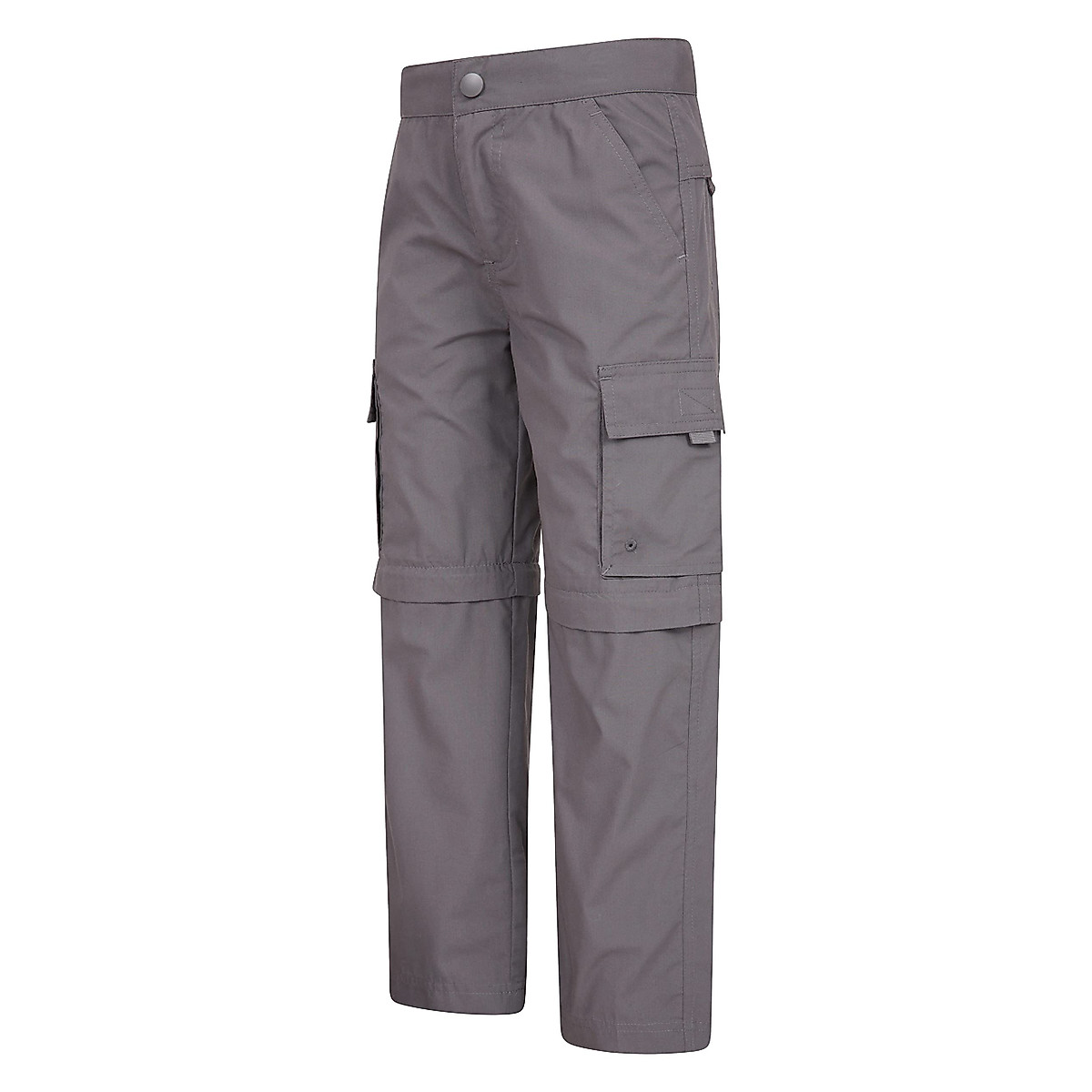 Mountain Warehouse Active Kids Zip Off Hiking Pants - Boys & Girls Dark Grey 9-10 Years