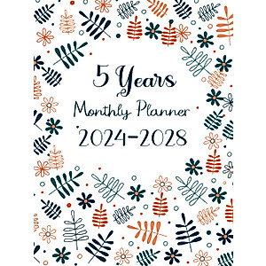2024-2028 Monthly Planner 5 Years: Calendar 60 Months organizer and Planning 2024-2028, 5 Years calendar and schedule ahead for your project, 171 Pages.