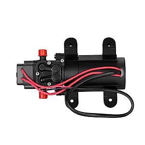 Camplux 12V DC Water Pump, 1.2GPM Diaphragm Pump for Caravan RV Marine Fishing Boat