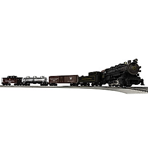 Lionel Pennsylvania Flyer LionChief 0-8-0 Freight Set with Bluetooth Capability, Electric O Gauge Model Train Set with Remote