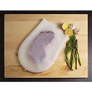 Reusable Sous Vide Bags | Set of 2 Extra Large BPA Free Bags | Food Grade Silicone | 60% Larger, Thinner and More Flexible than Other Reusable Bags | Compatible with Joule, Anova, Instant Pot Immersion Circulators and other Sous Vide Accessories