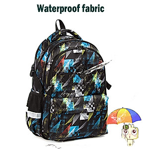 MOHCO Kids Backpack 16 in School Bookbag with Insulated Lunch Box Pencil Case Lightweight Student Bookbag for Girls and Boys