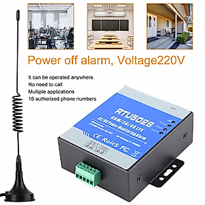 RTU5028 GSM Power Voltage Status Monitoring Alarm, Connection Remote Controling, Power Failure/Recover Alert 100-240V(US)