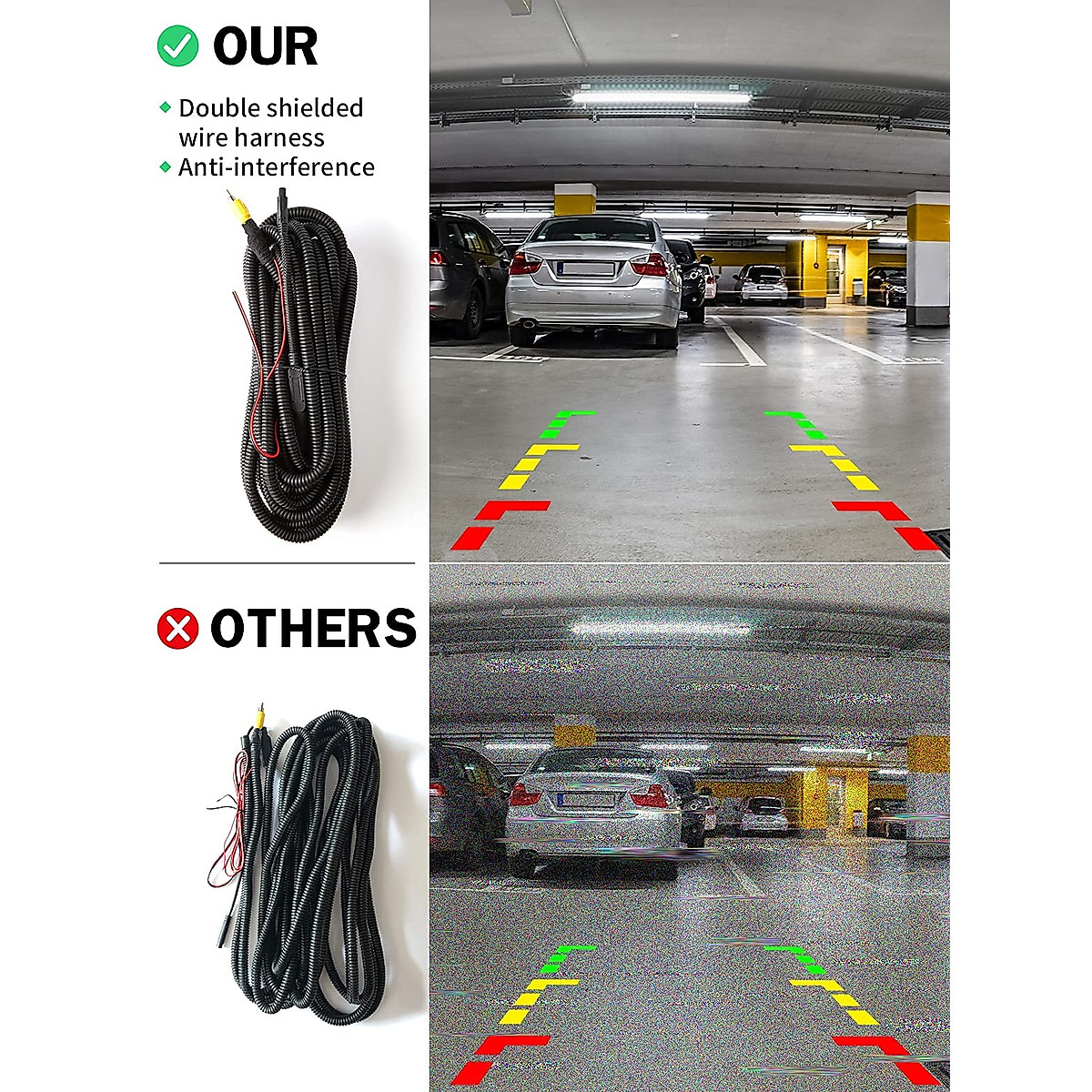 Backup Camera Compatible with 2005-2014 F150, 2008-2016 F250 F350 F450 F550 Tailgate Handle Reverse Camera Rear View Camera