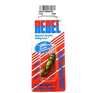 Rebel Teeny Wee Crawfish Fishing Lure - Chartreuse Crawfish