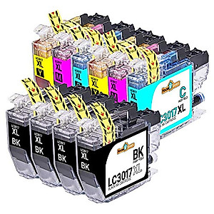 Houseoftoners Compatible Ink Cartridge Replacement for Brother LC3017 XL LC3017BK LC3017C LC3017M LC3017Y for MFC-J5330DW MFC-J6930DW (4B/2C/2M/2Y, 10PK)