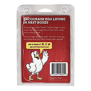 Happy Hen Treats Ceramic Nest Eggs, Brown