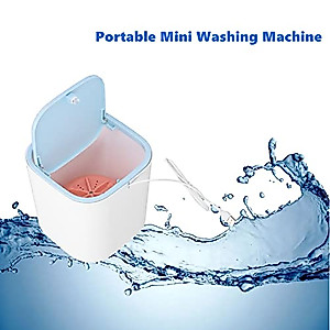Small Washing Machine, Portable Mini Washing Machine, Three Layer, Washing Capacity 3.8lbs, USB Cable, Low Noise, for Dorms, Apartments, Camping