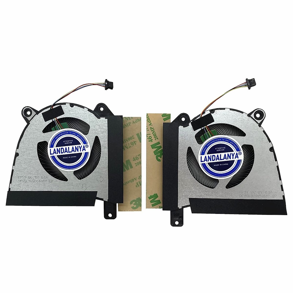 LANDALANYA Replacement New Laptop CPU and GPU Cooling Fan for ASUS Rog Zephyrus G14 2022 GA402R GA402RJ GA402K GA402RK GA402RK-G14.R96800 Series DFS5L32G064867 FP50 DFS5L32G164867 FP3F DC5V 0.5A Fan