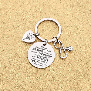 BAUNA Keychain Nursing Assistant Gift Inspiration Jewelry For Medical Student