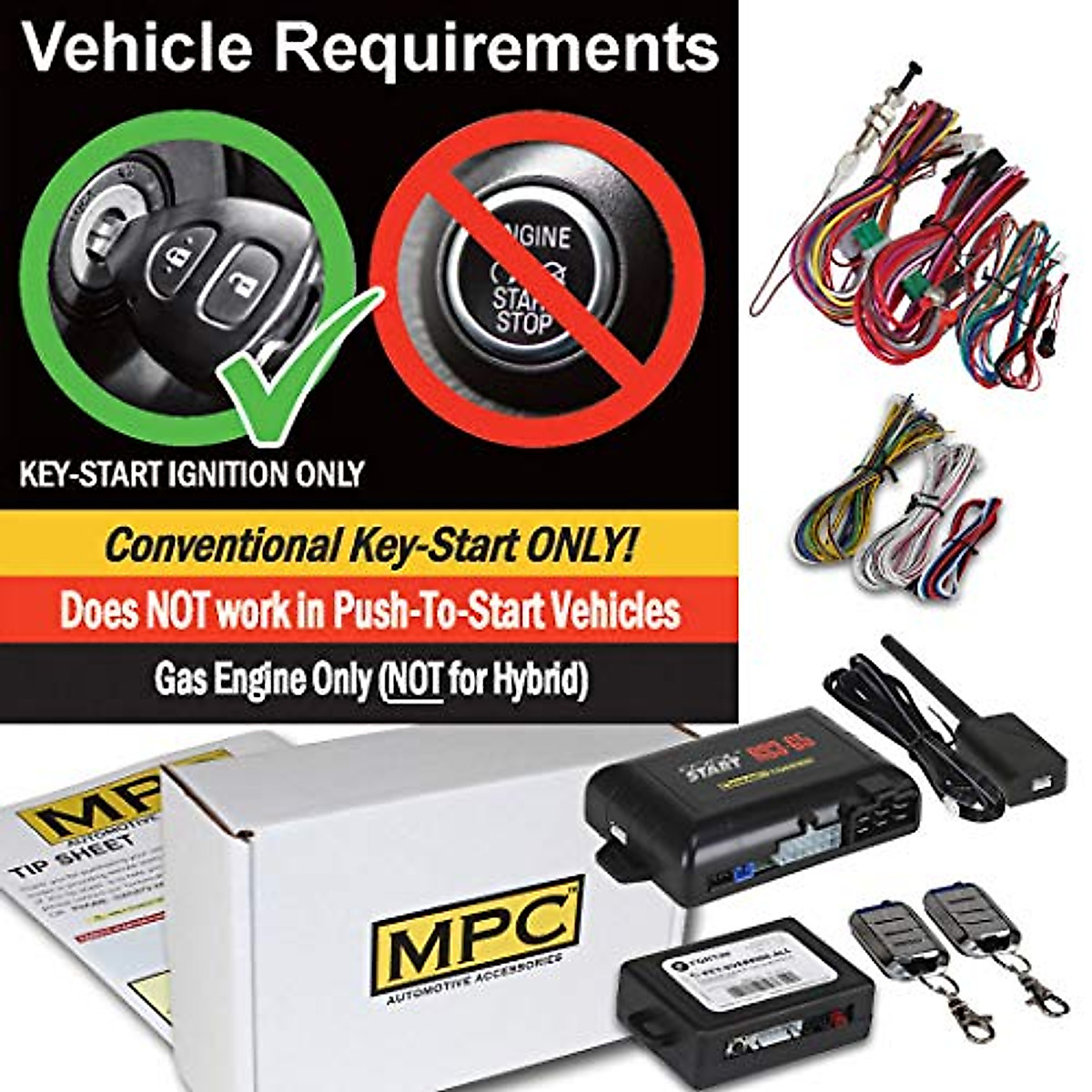 MPC Complete Remote Start with Keyless Entry Kit for 2004-2008 Ford F-150 - (2) 4 Button Remotes