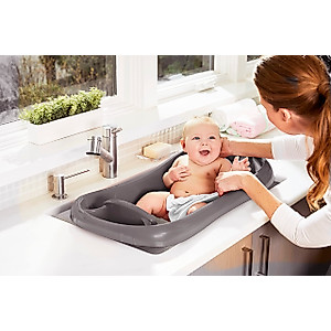 The First Years Renewed Baby Bath Tub - Newborn to Toddler 3-in-1 Baby Tub with Removable Sling - Made with 50% Recycled Material - 0 to 25 LBs