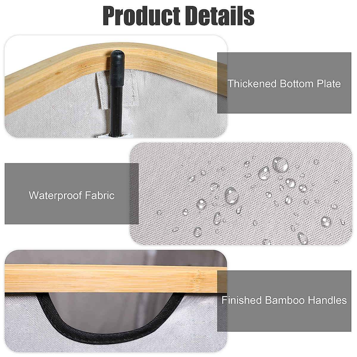 Laundry Hamper with Wheels, 105 Liters Large Launry Baskets for Laundry with Lid, Collapsible Cloth Hamper for Bedroom, Bathroom, College Dorm, Laundry Room