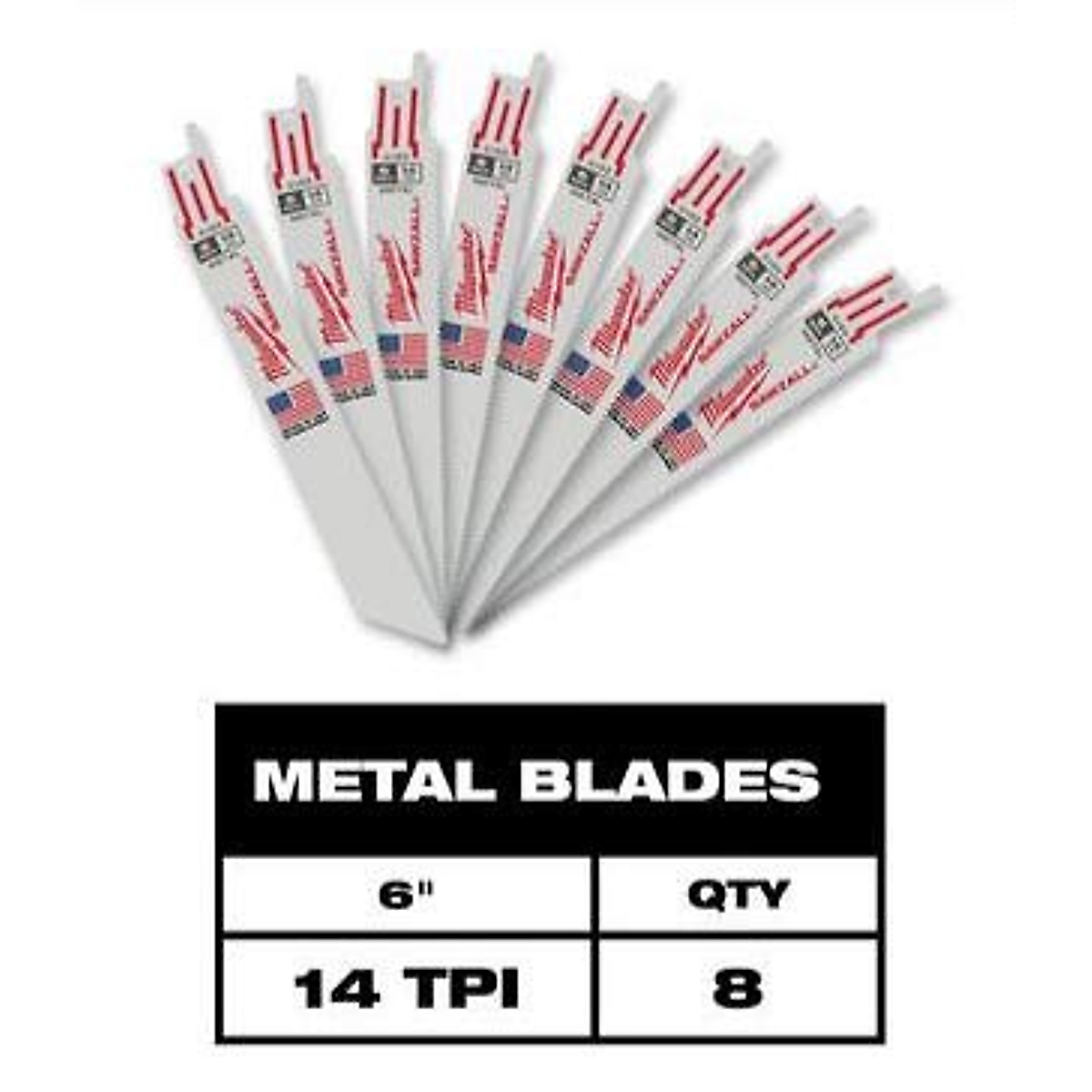 Milwaukee 49-22-1110 U 10 pc Sawzall Blade Kit with Case + 10 Free Blades