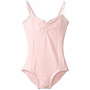 Clementine Girls' Little (2-7) Sleeveless Camisole Leotard Cami Ballerina Princess Dancewear Costume, Light Pink, 3/4