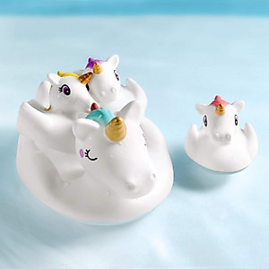 Bath Toys, Water Spray Toys Cute Rubber for Baby Kids Toddlers,for Shower Time or Pool Party, Floating Bath Squirt Toys Ideal Gifts, 4pcs Set