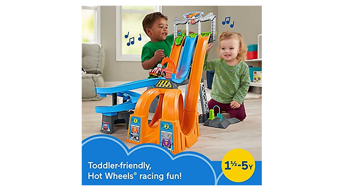 Fisher-Price Hot Wheels Racing Loop Tower for Toddlers