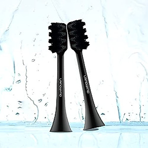 LANDWIND replacement toothbrush heads, fit Sensitive Gums and Teeth, Dupont Nylon Harmless for LANDWIND Sonic Electric Toothbrush, 2 Pro+2 Comfy Electric Toothbrush Heads -4 Pack (Black)