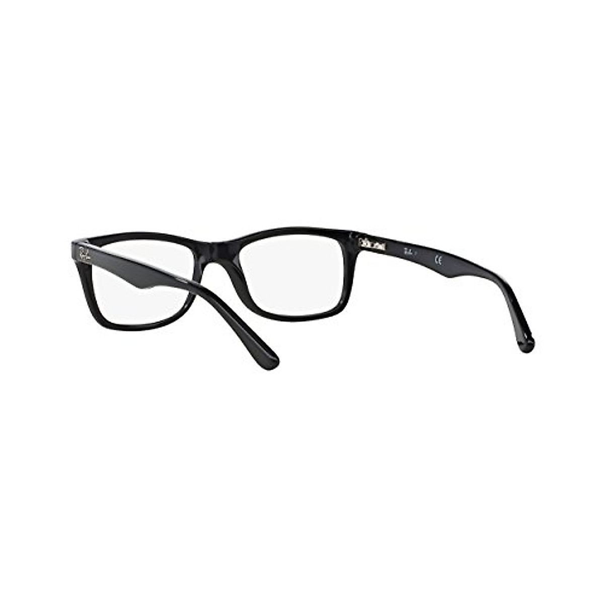 Ray-Ban RX5228 Square Prescription Eyeglass Frames, Black/Demo Lens, 55 mm