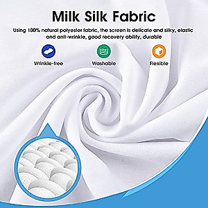 Upgrade Projector Screen 120 inch 3D High Contrast Anti-Crease 16:9 HD Foldable Portable Projector Movies Screen for Home Theater Office Outdoor Indoor Support Front Rear Projection