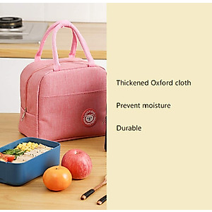 5.5 L Pink Bear Small Lunch Bags for Women, Portable Insulation Bags, Reusable Lunch Bags, Can be Used for Picnics, Work, etc. (S, Pink Bear)