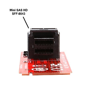 M.2 Mini-SAS HD to U.2 Cable (SFF-8643 to SFF-8639) Connector for U.2 PCIe-NVMe SSD U2 U.2 Kit Cable Included SI-ADA40121