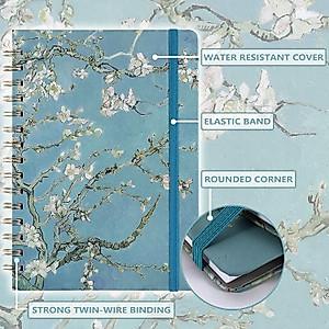 Ruled Notebook/Journal - Lined Journal with Premium Thick Paper, 8.5" X 6.4", College Ruled Spiral Notebook/Journal, Banded with Exquisite Inner Pocket, Waterproof Hardcover for Office, Home & School