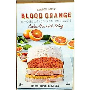 Trader Joe's Blood Orange Cake Mix with Icing, Pack of 1