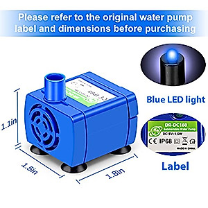 Cat Water Fountain Pump, Pet Water Fountain Pump Compatible Motor, for Pet Drinking Fountain Cat Water Dispenser Replacement