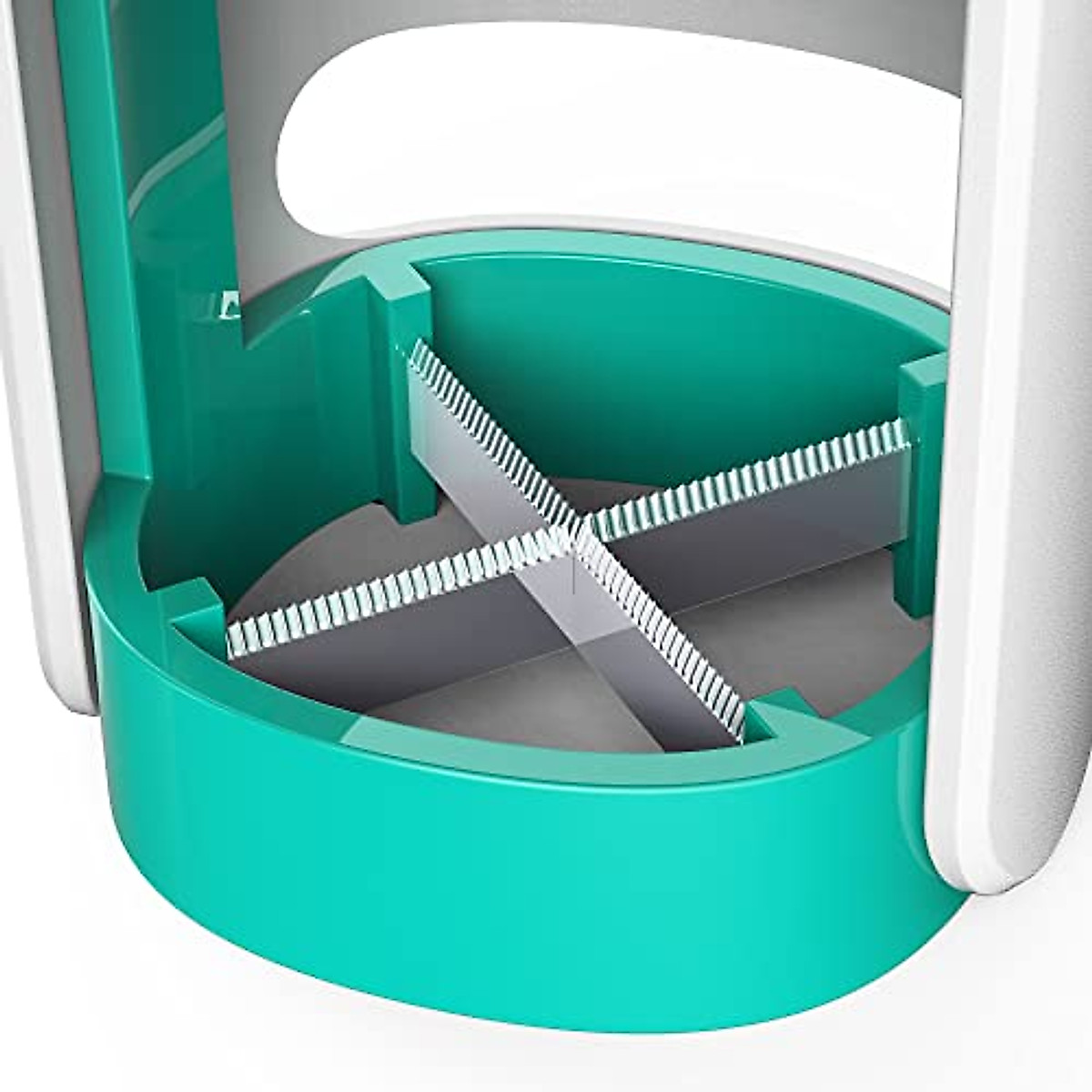 HERLLY Grape Slicer,Daily Fruit and Veggie Divider,Fruit Cutters with Stainless Steel Blades,Grape Cutter for Baby Supplement (Green)