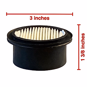 Sellerocity American Made 3 Inch Outside Diameter (Measure Your Filter, Please) Compressor Air Filter, High Pleat Count Element Compatible with Dewalt Craftsman Porter Cable AC-0331