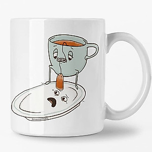 Tea Baggin Coffee Mug - Hilarious Coffee Mug Gift - Funny Birthday or Christmas Gift - Sarcastic Gag Presents - 11oz Coffee Mug Tea Cup White