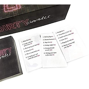 Outset Media Dirty Charades Party Game (Amazon Exclusive) – Contains 100 charades Cards – Adult Game for 4 or More Players Ages 18 and up