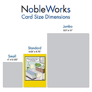 NobleWorks - 1 Hilarious Cartoon Birthday Card with Envelope - Funny Cartoons, Bday Congrats Greeting - Big Squeeze C3346BDG