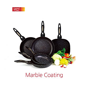 Dream Chef Marble Coated Cast Aluminum Non Stick Frying Pan (26cm / 10 Inch)