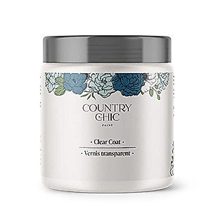 Clear Coat (4oz) - Eco-Friendly Clear Satin Sheen Top Coat for Chalk Style Wood Furniture Paint, Non-Yellowing Waterproof Finish, Easy Application