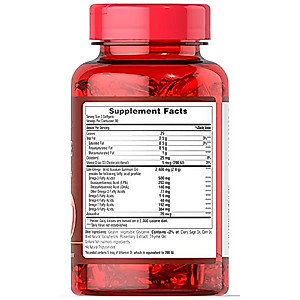 Puritans Pride All in One Omega 3, 5, 6, 7 and 9 with Vitamin D3, 60 Count(Pack of 1)