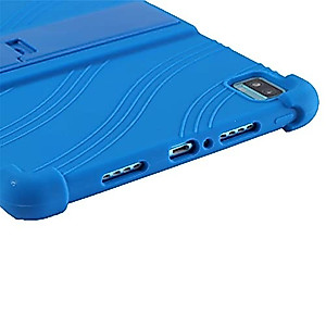 HminSen Case for TCL Tab Pro 5G Tablet, Kids Friendly Soft Silicone Adjustable Stand Cover for TCL Tab Pro 5G TCL-9198S / VASTKING KingPad M10 10.36 inch Tablet (Black)