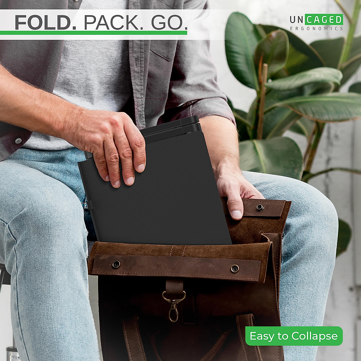 WorkEZ Keyboard and Mouse Tray ergonomic on-desk riser stand adjustable height angle negative tilt Raise computer keyboards to Standing Height sit stand-up standing accessories lift black